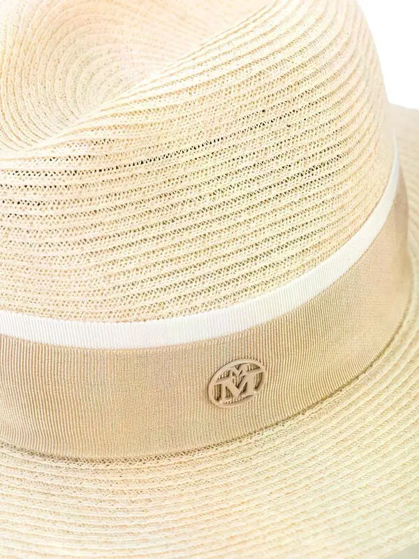 MAISON MICHEL Henrietta Fedora Hat - Neutrals