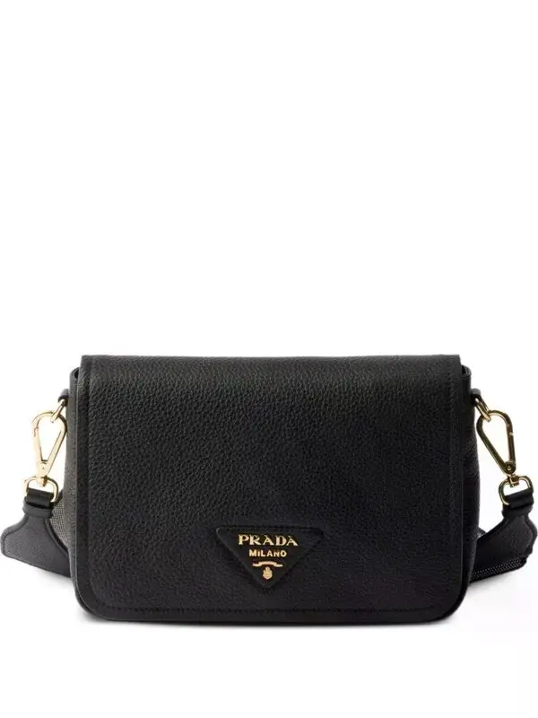 Prada Leather Shoulder Bag - Black