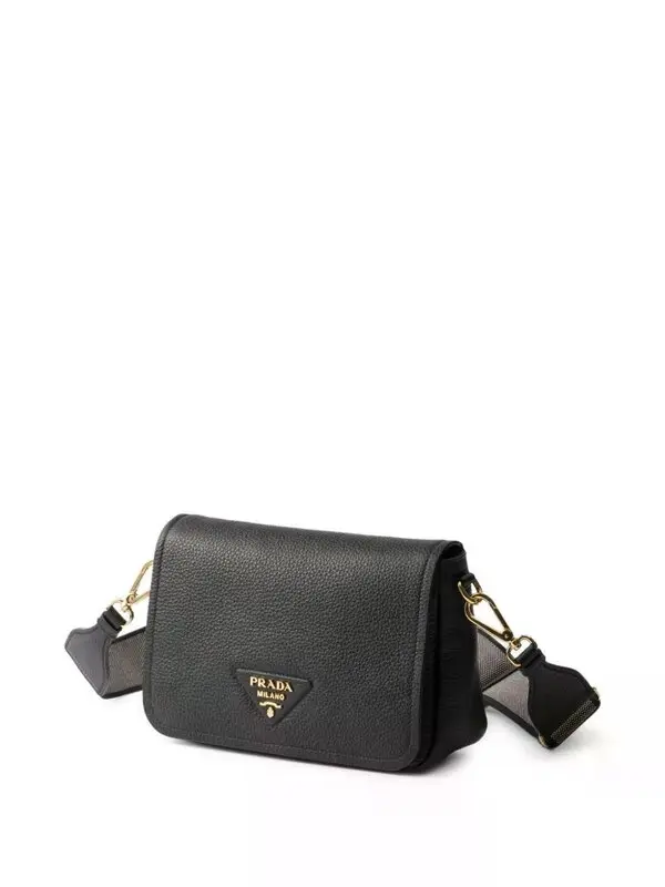 Prada Leather Shoulder Bag - Black