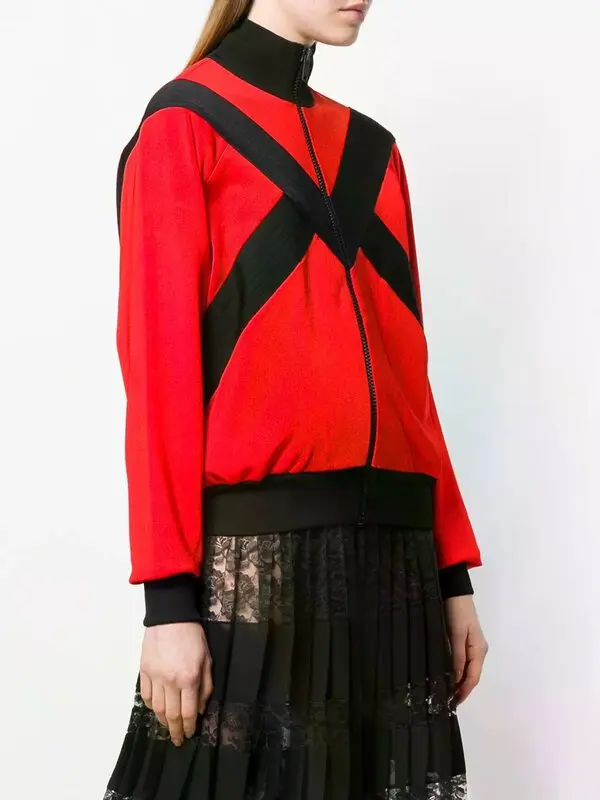 Givenchy Contrast Panel Zipped Jacket - Red