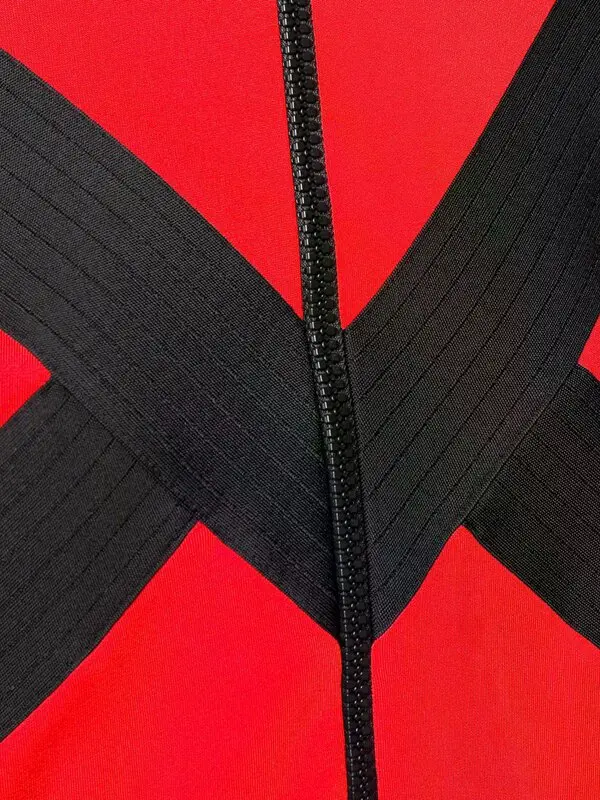 Givenchy Contrast Panel Zipped Jacket - Red