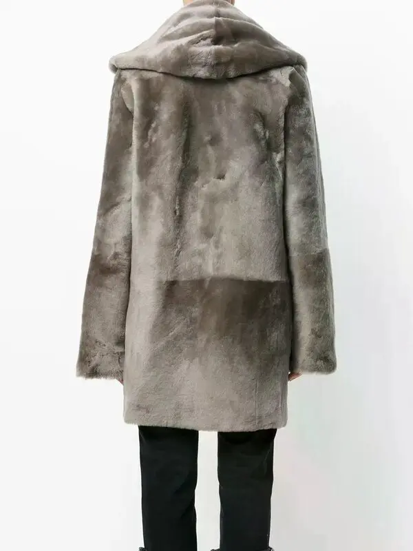 SYLVIE SCHIMMEL Hooded Sheepskin Coat