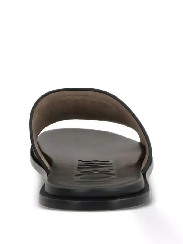 Loewe Anagram Flex Slides - Black