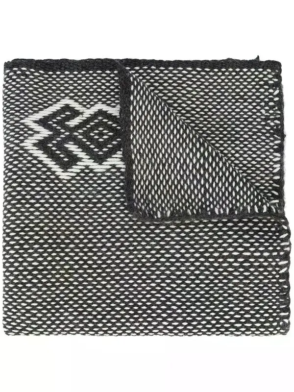 Voz Knitted Scarf - Grey