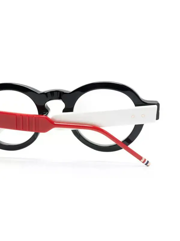Thom Browne Round-frame Glasses - Black