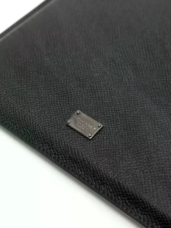Dolce & Gabbana Logo-plaque Leather Tablet Case