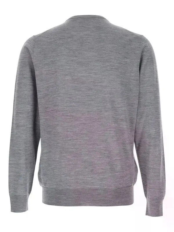 LARDINI Knitted Crew-neck Jumper - Grey