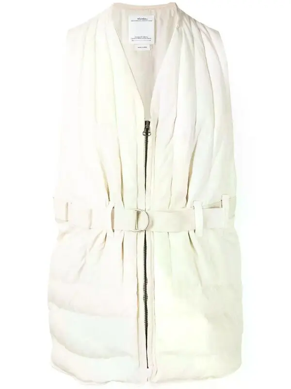 Visvim Belted Padded Gilet - White