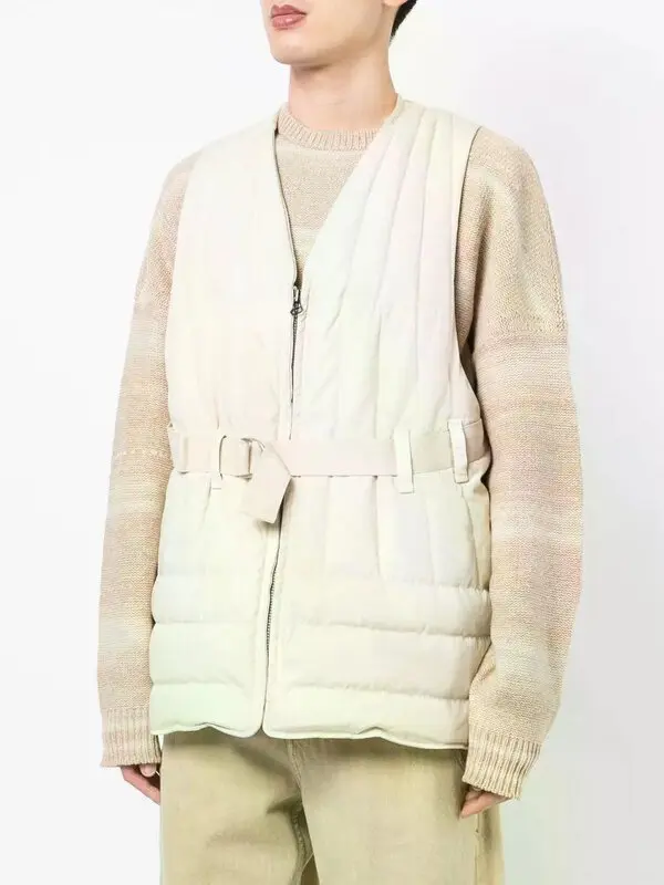 Visvim Belted Padded Gilet - White