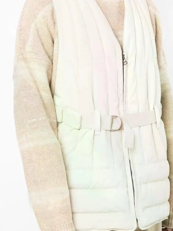 Visvim Belted Padded Gilet - White