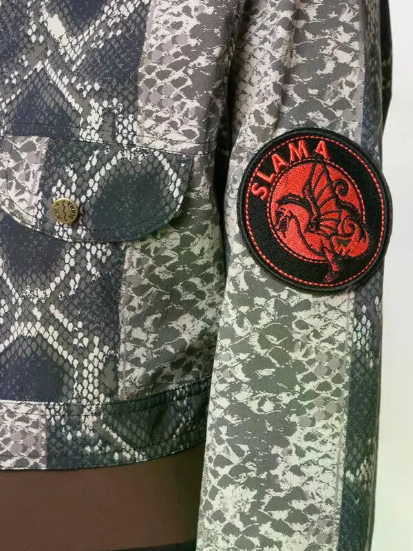 AMIR SLAMA Cropped Printed Jacket
