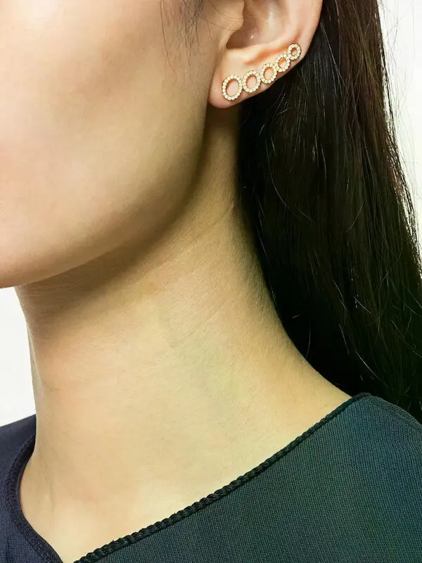 ALINKA 18kt Yellow Cloud Diamond Left Ear Cuff - Gold