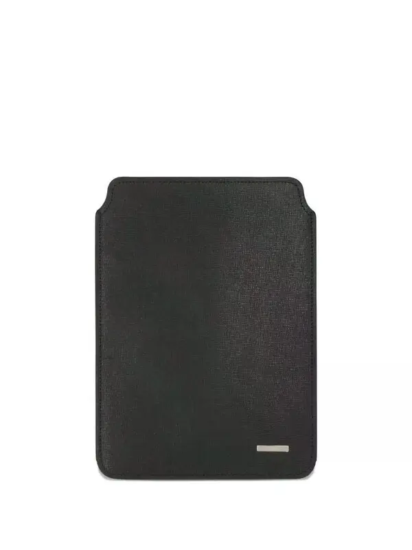 Fendi Textured Leather Tablet Case - Black