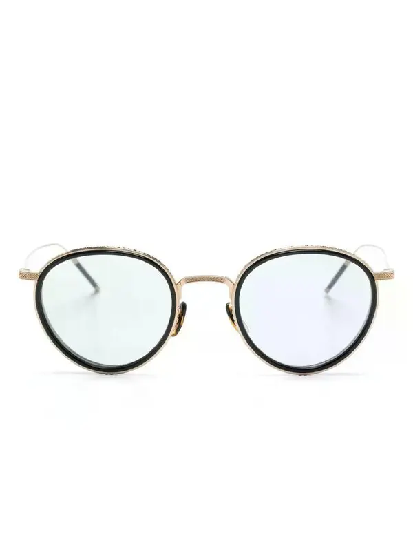 Oliver Spencer Tk-8 Round-frame Sunglasses - Black