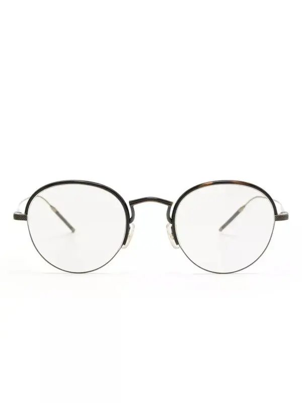 Oliver Spencer Tk-6 Round-frame Glasses - Gold