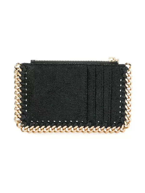 Stella McCartney Falabella Zip Cardholder - Black