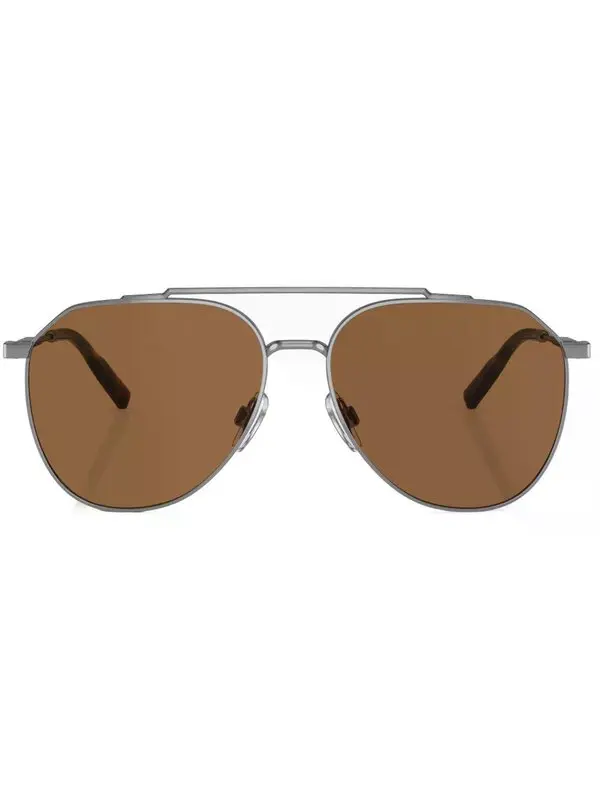 Dolce & Gabbana Pilot-frame Tinted Sunglasses - Grey