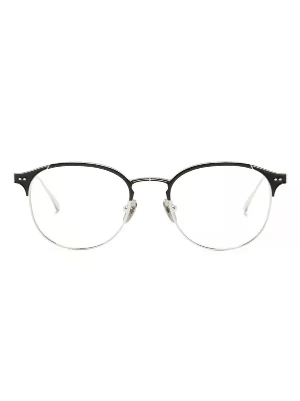 LEISURE SOCIETY Antibes Round-frame Glasses - Silver