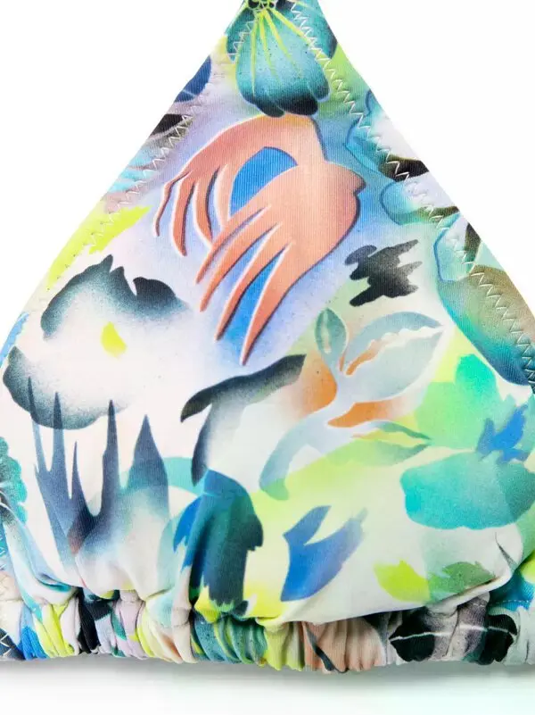 Paul Smith Tropical-print Bikini Top