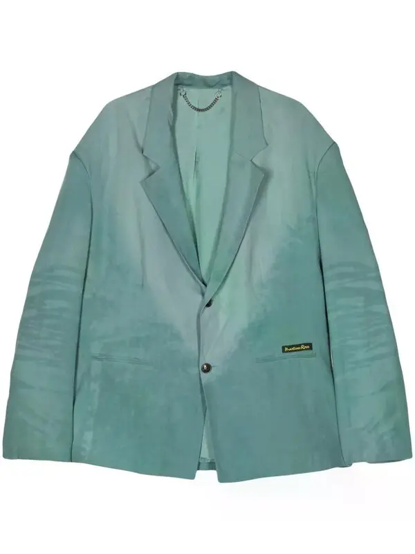 Martine Rose Bleached-effect Poplin Blazer