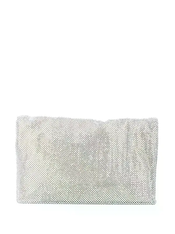 TWENTY FOURHAITCH Crystal-embellished Mesh Clutch Bag