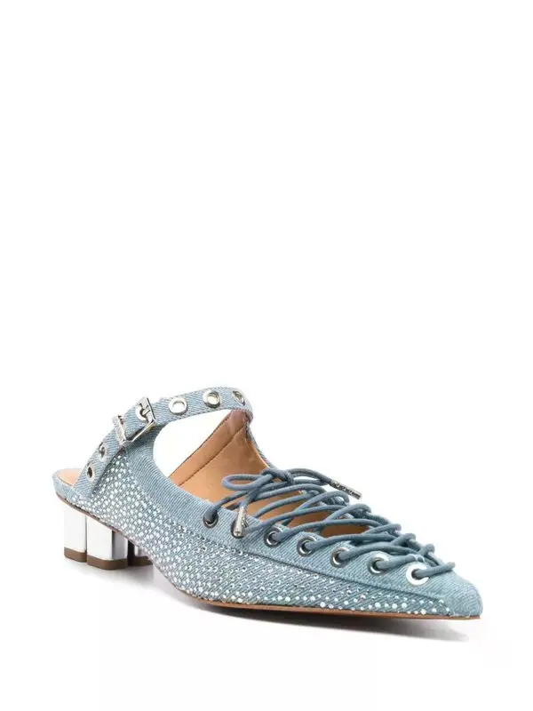 GANNI Oleatex Mules - Blue
