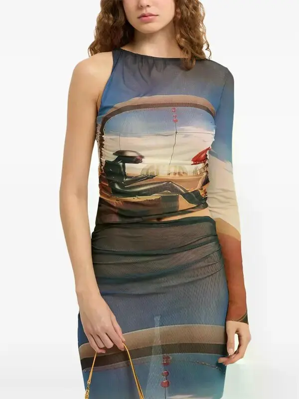 Gcds Creatures Tulle One-shoulder Top