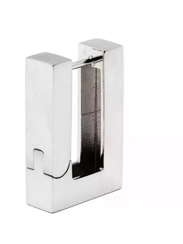 Tom Wood Satin Square Hoop Earrings