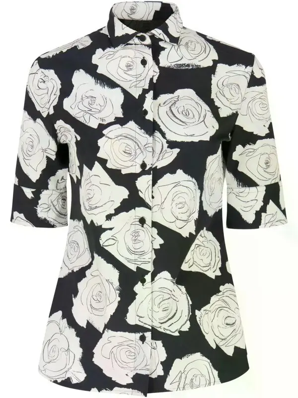 Marni Floral-print Button-up Shirt