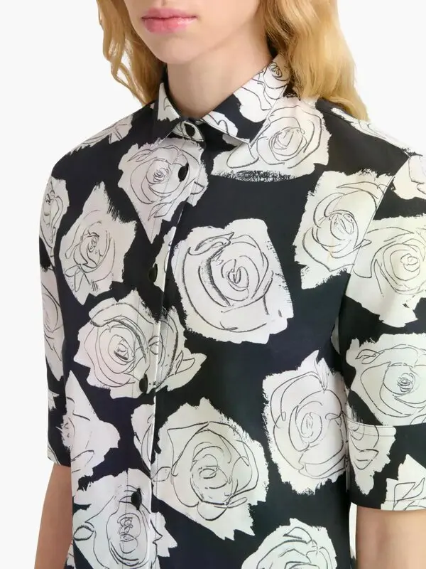 Marni Floral-print Button-up Shirt