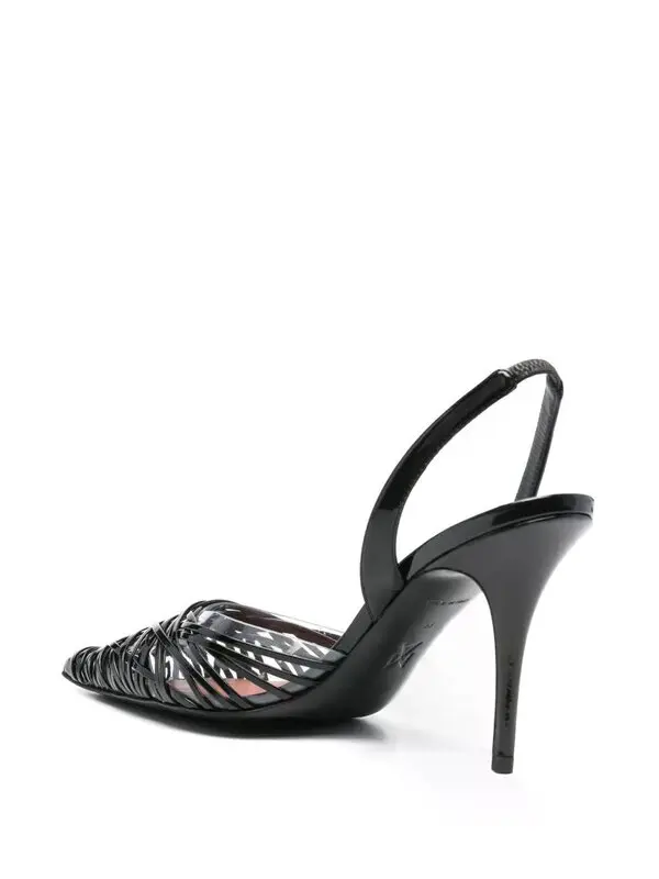 Amina Muaddi Lori Slingback Pumps