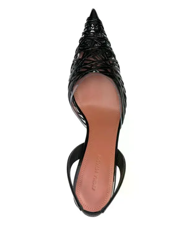 Amina Muaddi Lori Slingback Pumps