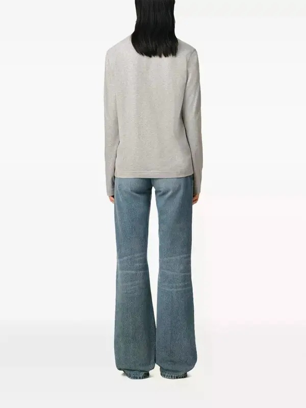 AMI Paris De Coeur Long-sleeve T-shirt - Grey
