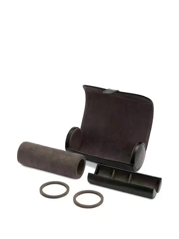Wolf Leather Watch Roll Box