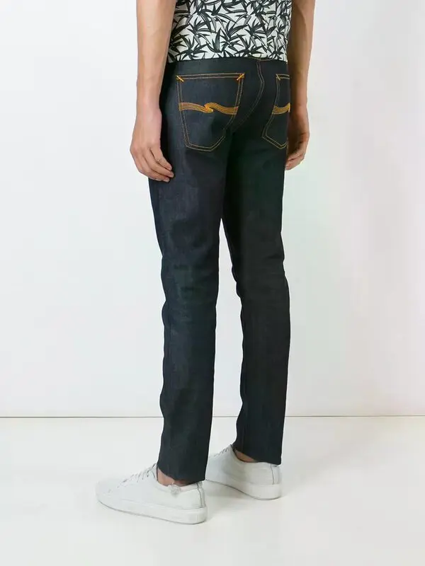 Nudie Jeans Lean Dean Slim Fit Jeans - Blue