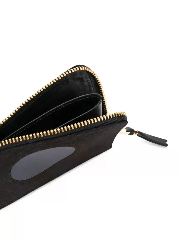 Comme Des Garçons Polka Dot Printed Wallet - Black