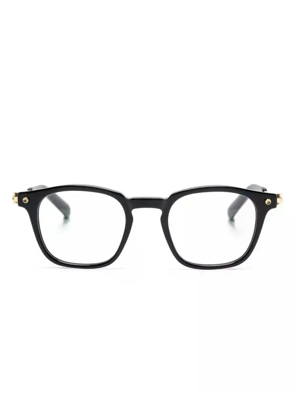 Yohji Yamamoto Square-frame Glasses - Black