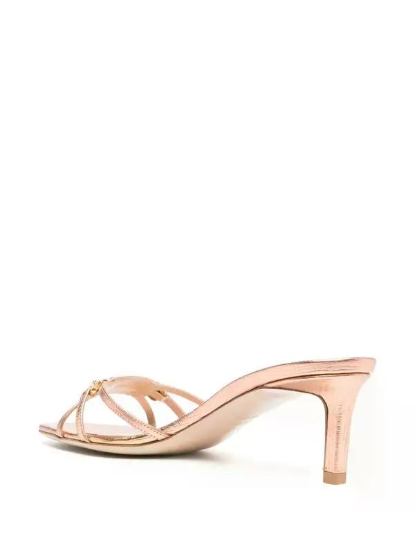 TOM FORD Logo-plaque Heeled Leather Sandals