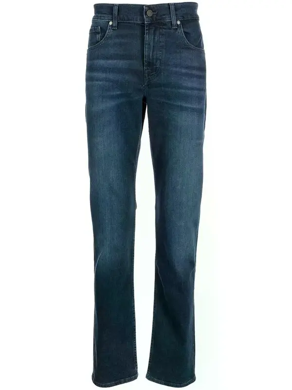 7 For All Mankind Straight-leg Cotton Jeans
