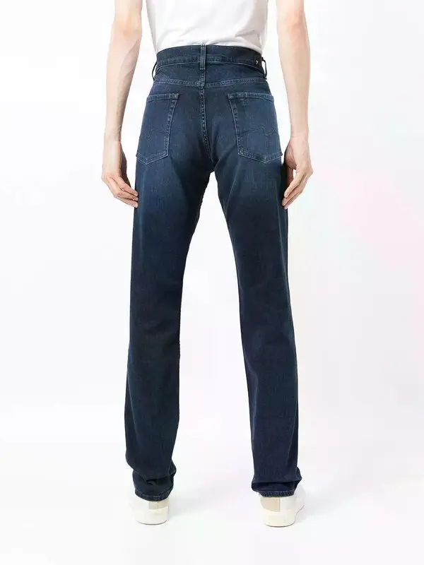 7 For All Mankind Straight-leg Cotton Jeans