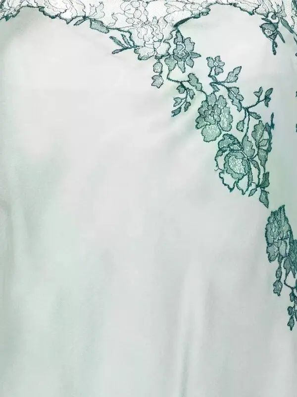 Carine Gilson Lace-trim Silk Camisole