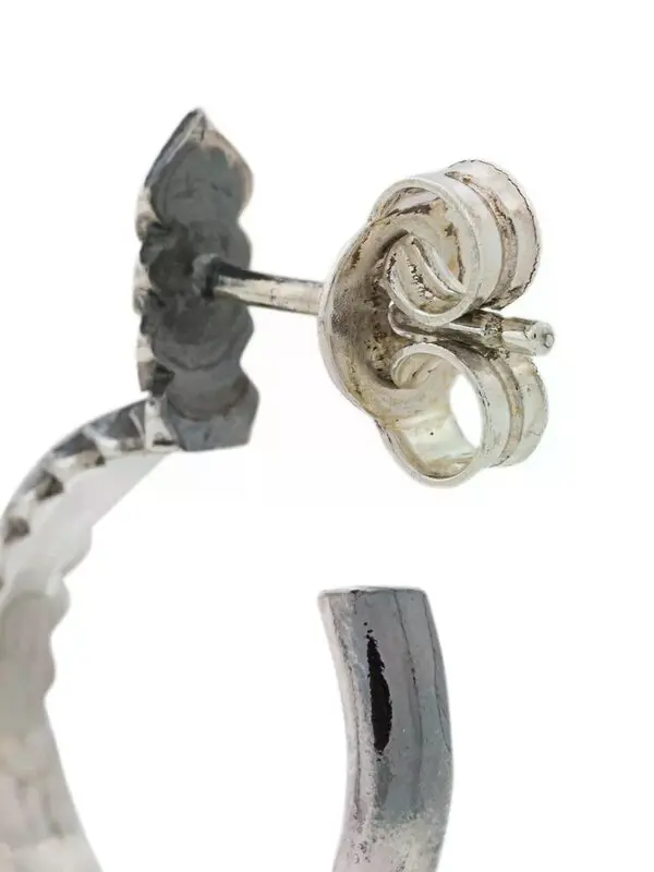Emanuele Bicocchi Cross Hoop Earring