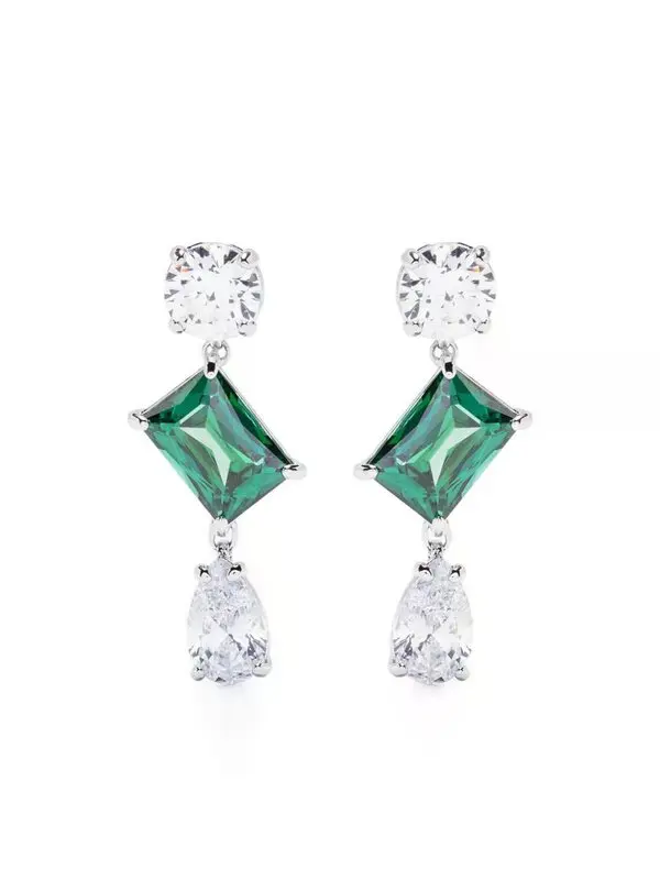 SWAROVSKI Mesmera Crystal-embellished Drop Earrings - Silver