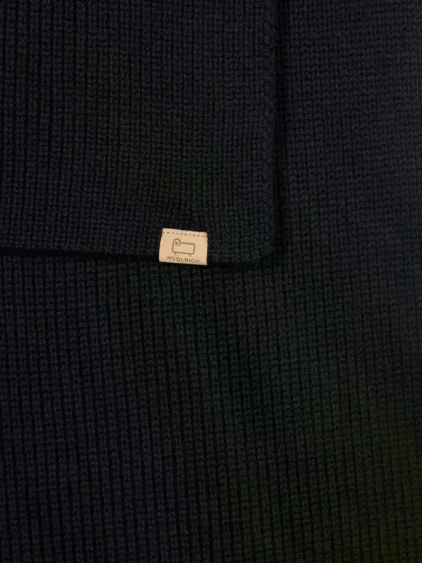 Woolrich Ribbed Virgin Wool Scarf