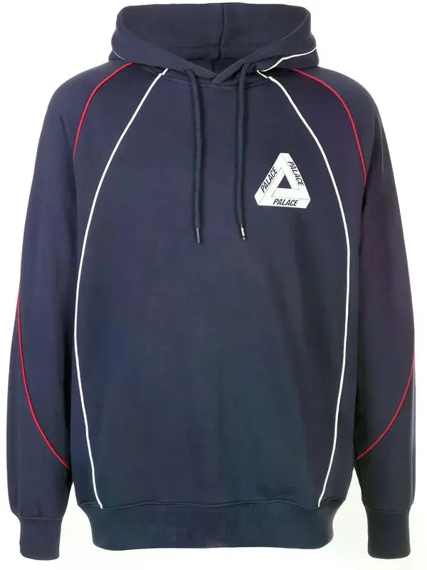 PALACE Sidewinder Logo-print Hoodie - Blue