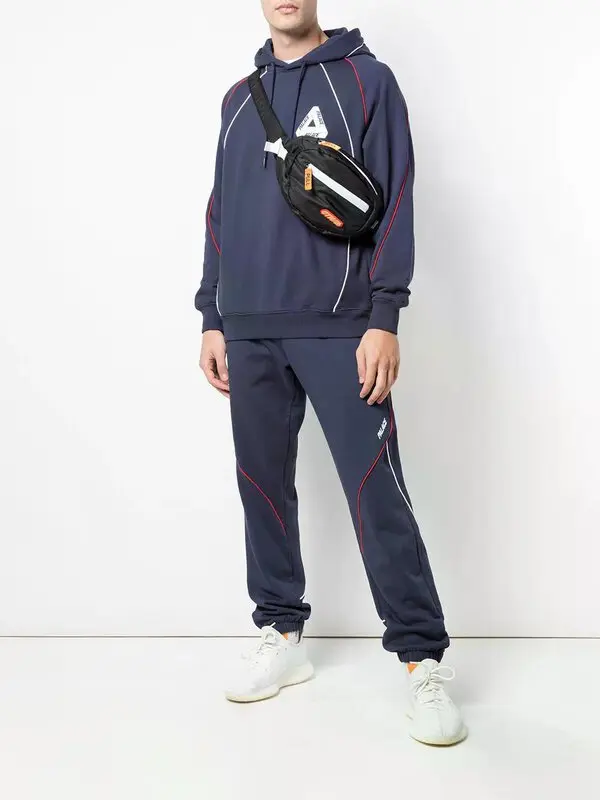 PALACE Sidewinder Logo-print Hoodie - Blue