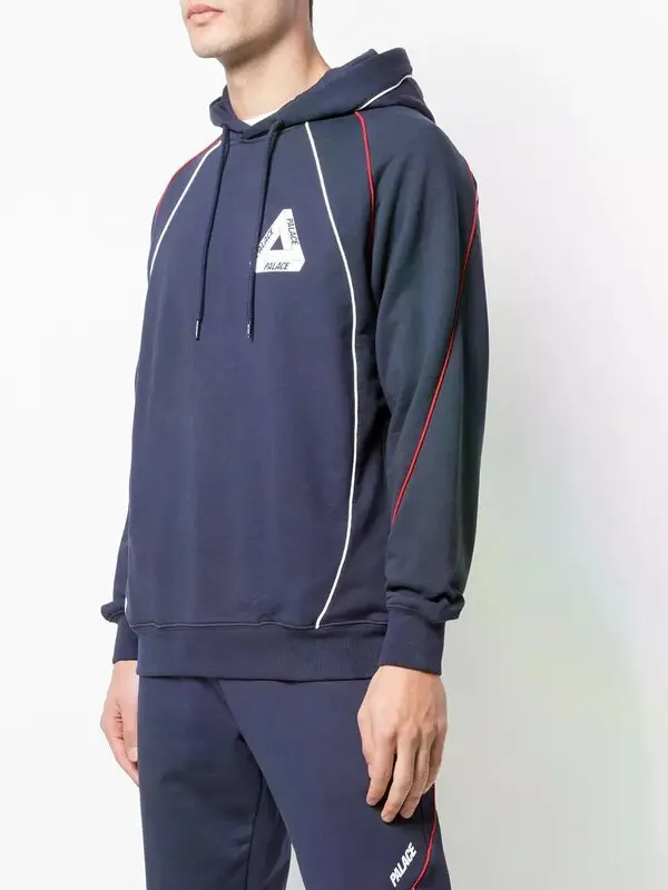 PALACE Sidewinder Logo-print Hoodie - Blue