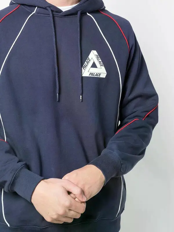 PALACE Sidewinder Logo-print Hoodie - Blue
