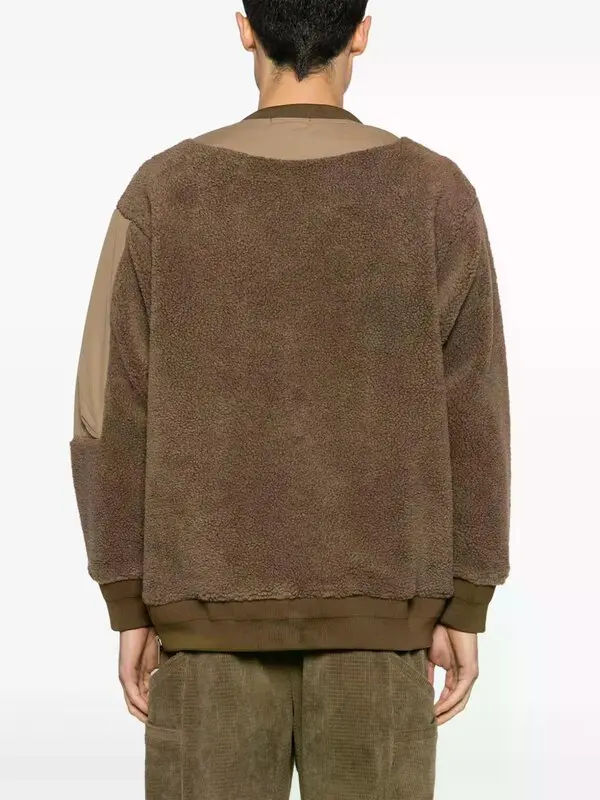 UNDERCOVERISM Sherpa-fleece Panelled Jumper