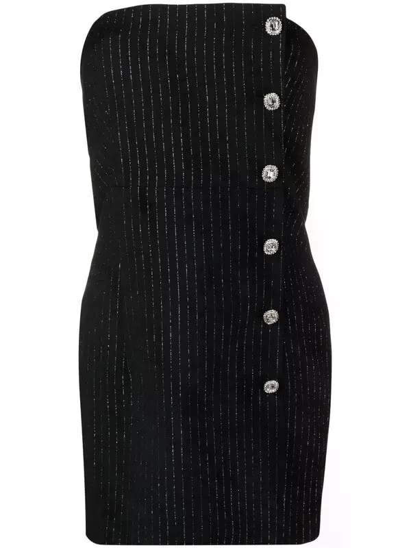 Alessandra Rich Tailored Strapless Dress